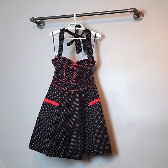 Hell Bunny | Dresses | Hot Topic Hell Bunny Black And White Polka Dot ...